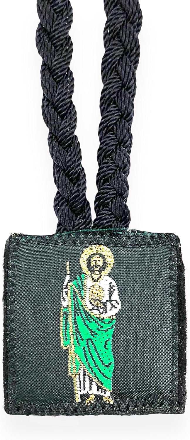 St Jude Corded Black Scapular Necklace Escapulario Philippines | Ubuy