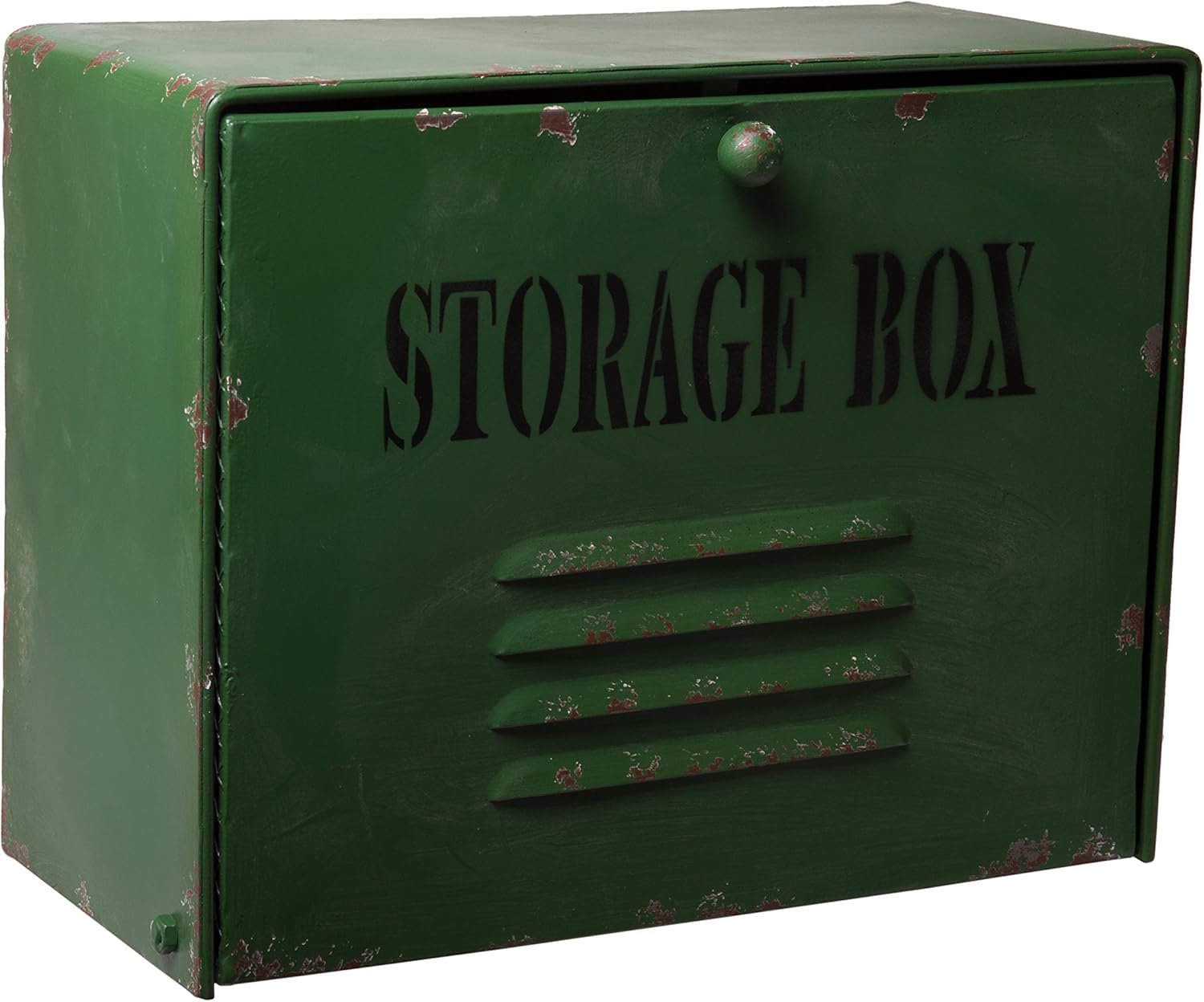 Amazon.com: Vintage Style Weathered Metal Storage Box, Front Load with ...