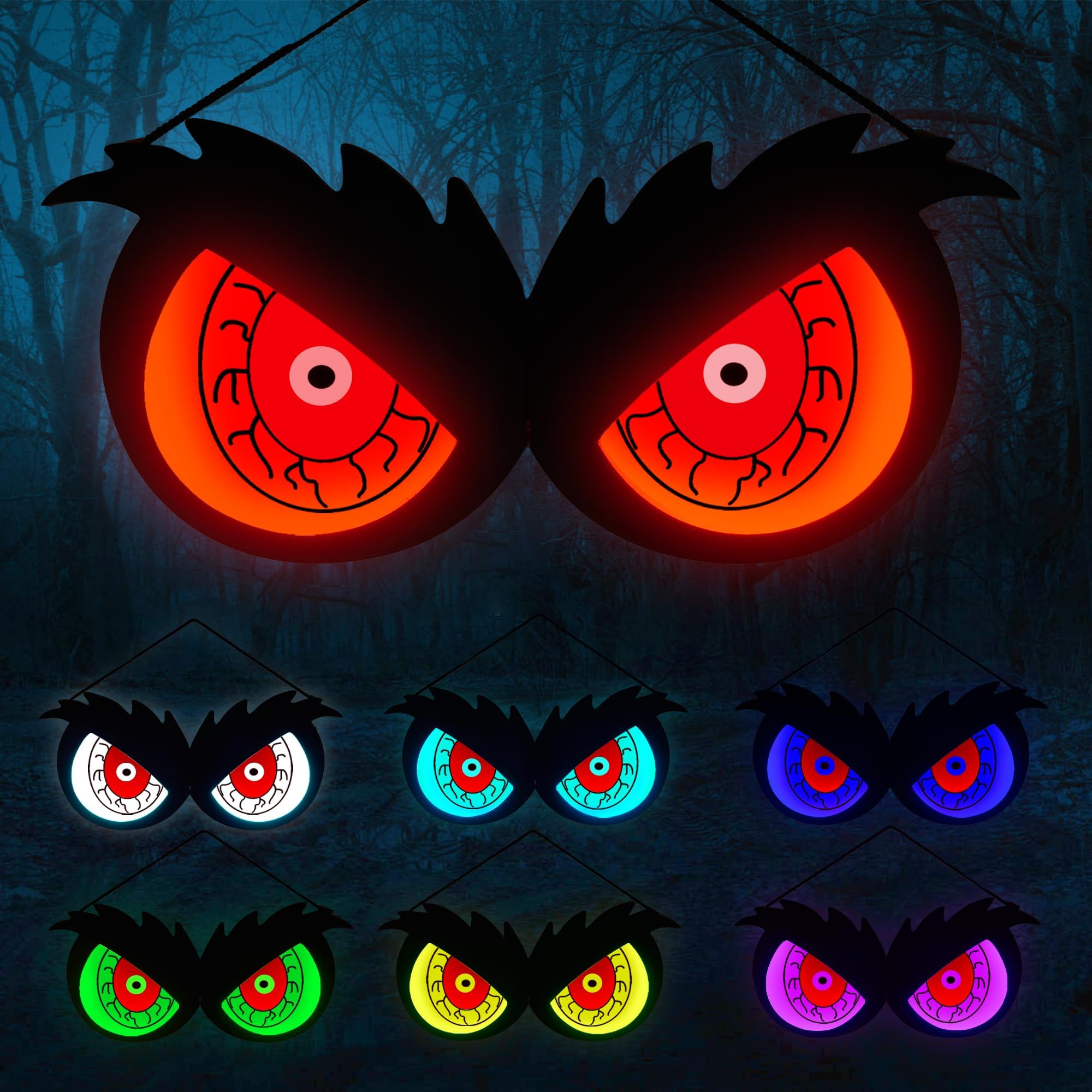 Amazon.com: Impact Innovations Goognice Halloween Lighted Eyes Window ...