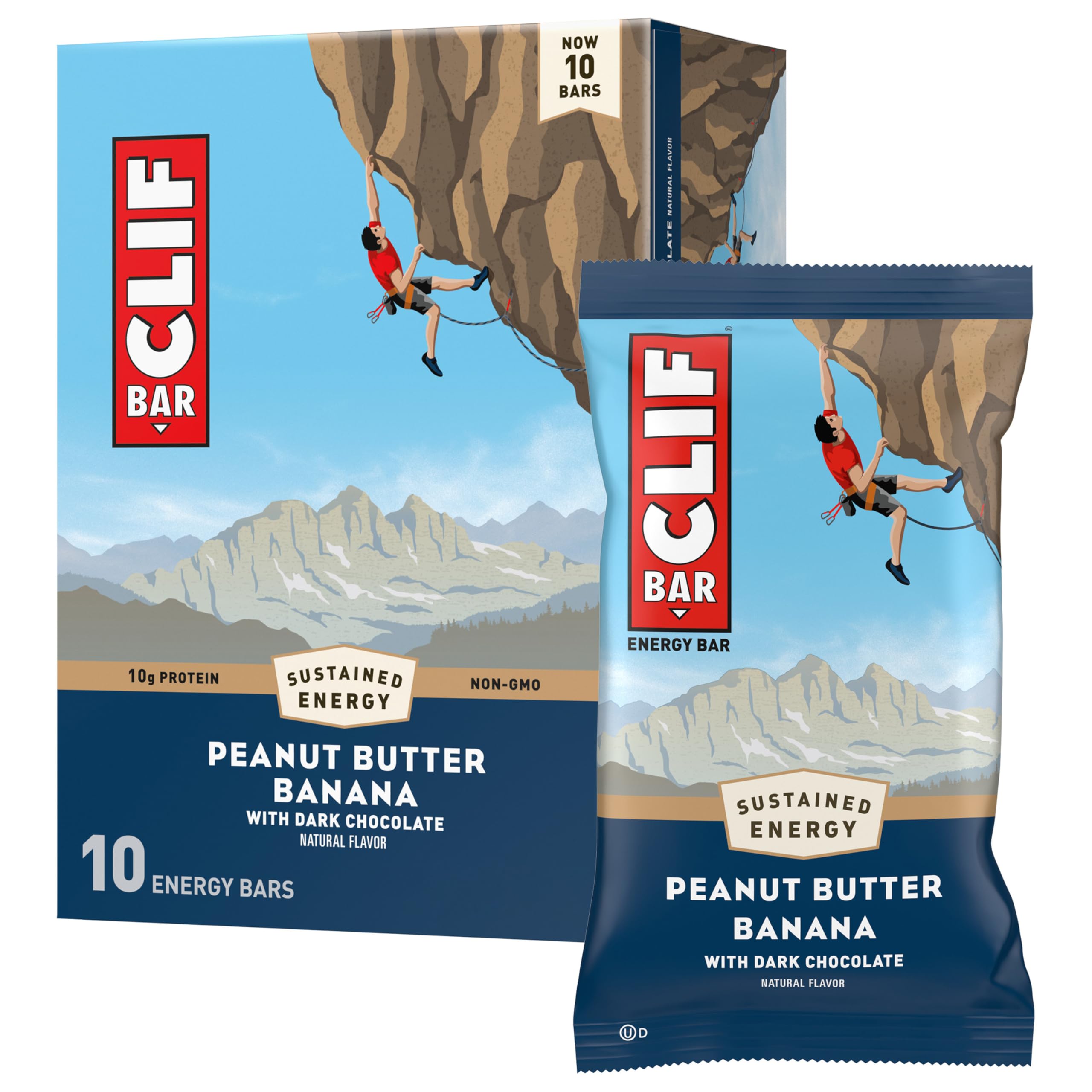 Amazon.com : Clif Bar - Peanut Butter Banana with Dark Chocolate Flavor ...