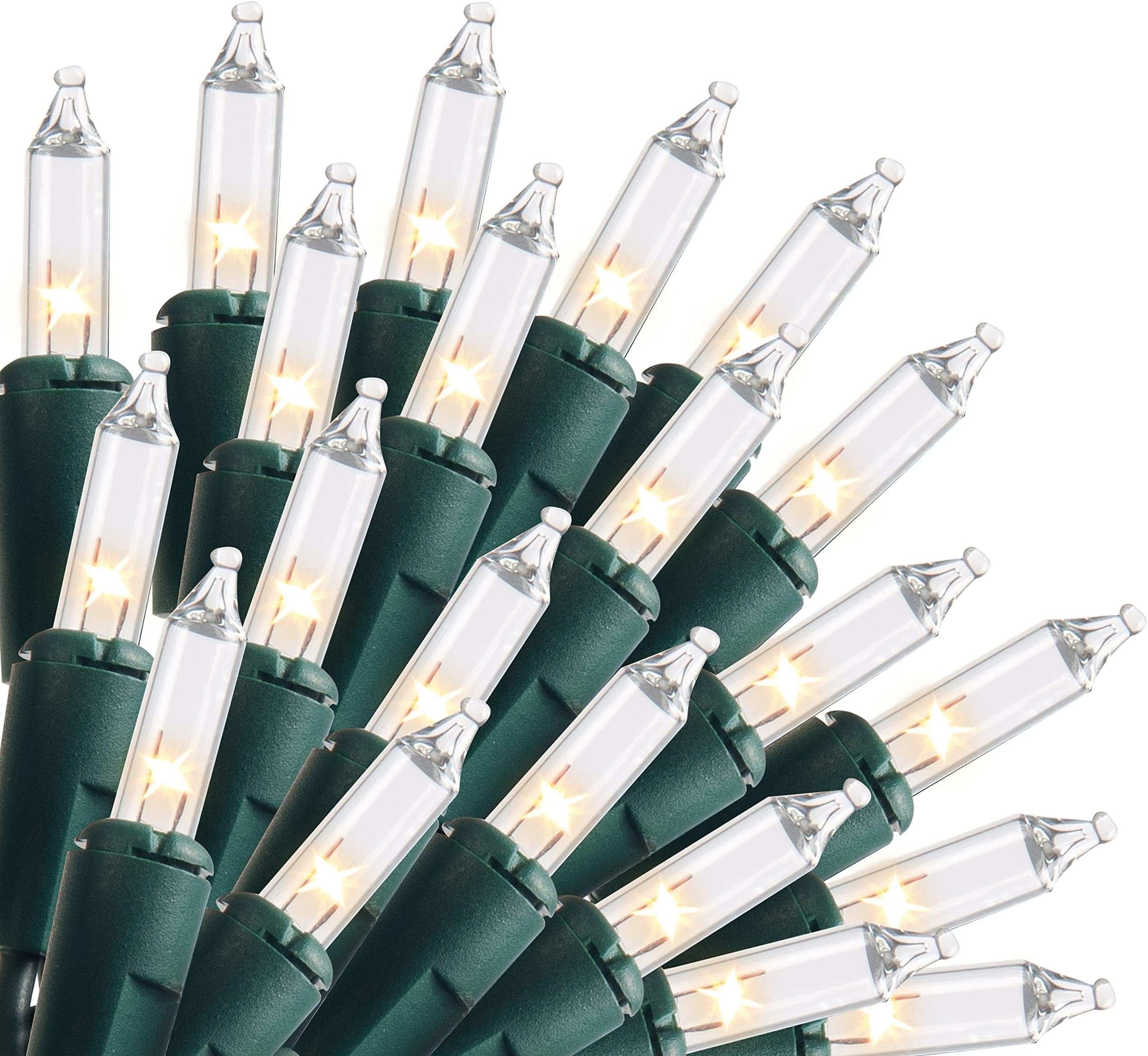 Amazon.com: 50-Count Clear Christmas Light Set : Home & Kitchen