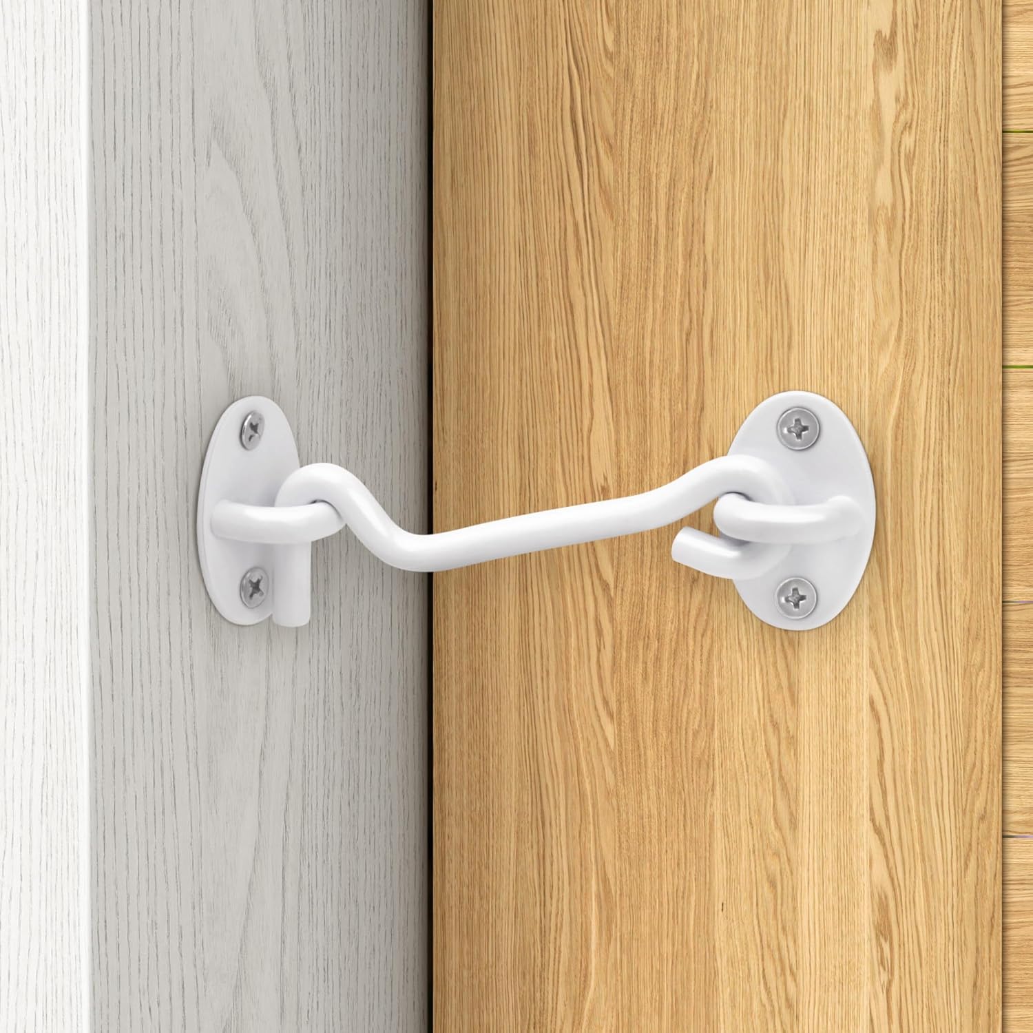 Amazon.com: LOQRON Privacy Hook and Eye Latch, 4 Inch Heavy Duty Barn ...