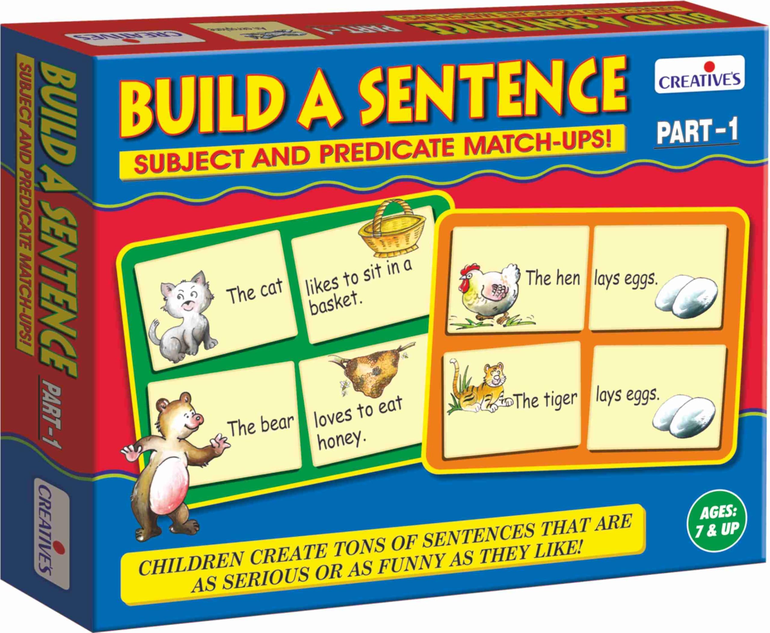 Buy Creative's Build a Sentence Part-1 | Subject & Predicate Match -Ups ...