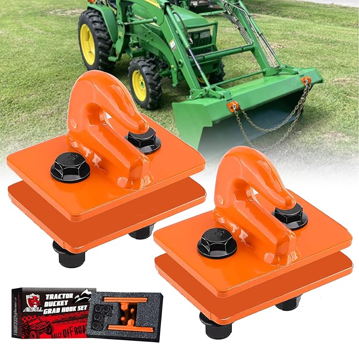 Buy AMBULL (2 Pack 3/8" Tractor Bucket Grab Hook Grade 70 Forged Steel ...