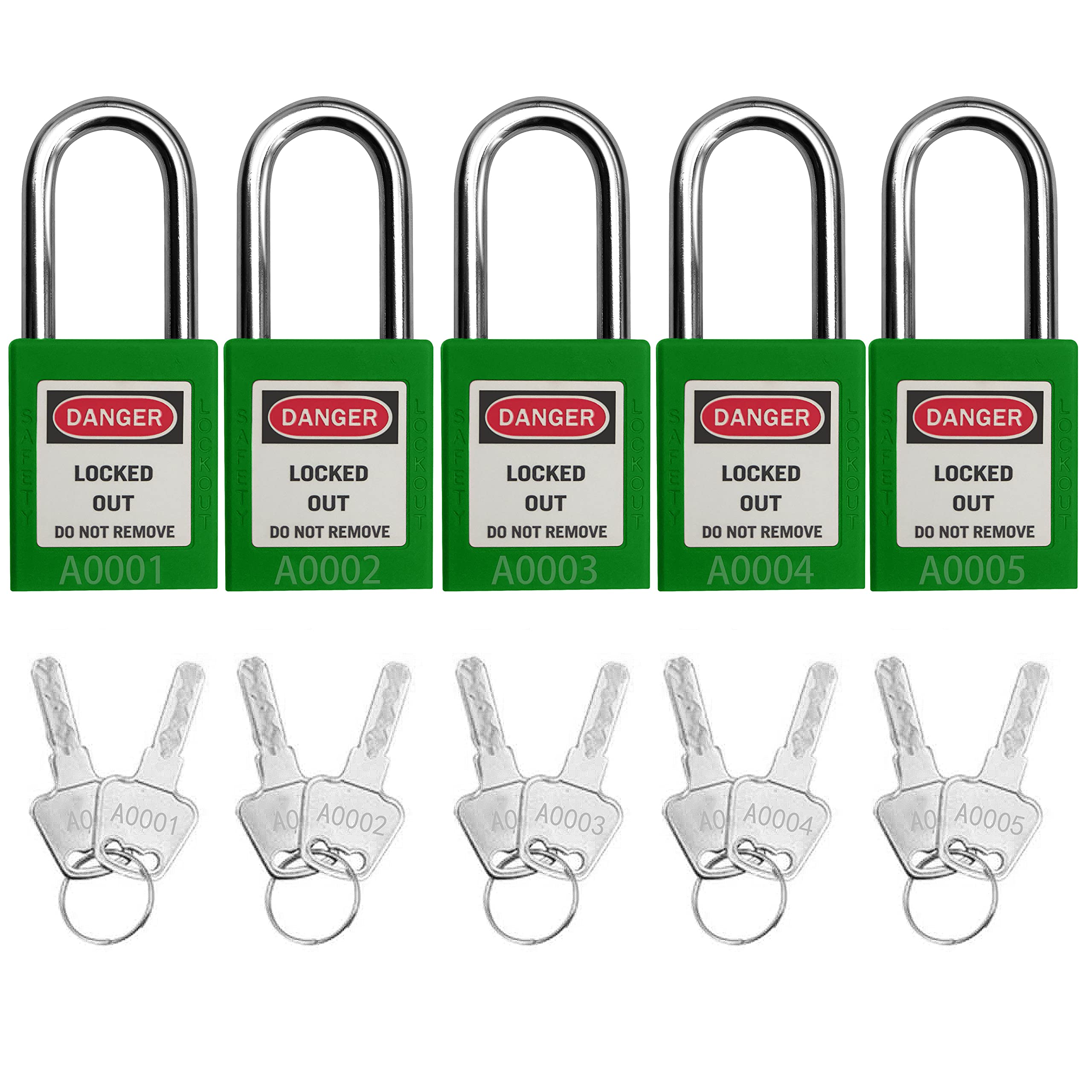Snapklik.com : Lockout Tagout Lock 5pcs Loto Padlocks Product For Lock ...