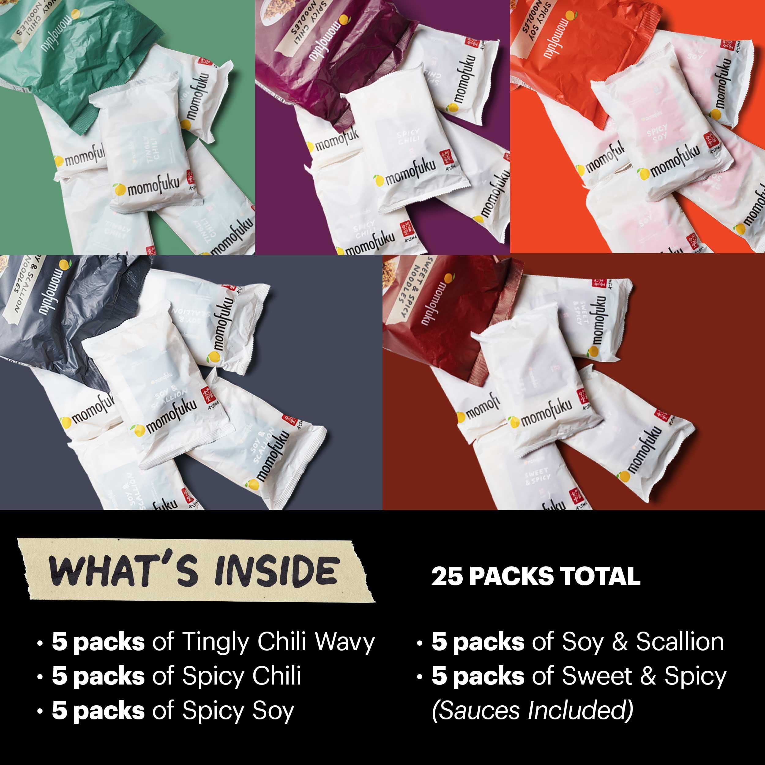 Snapklik.com : Momofuku Ramen Noodle Variety Pack By David Chang, 25 ...