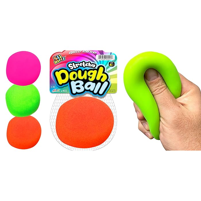 Buy Stretchy Balls Stress Relief (1 Ball) by Fun a Ton | Soft Dough ...