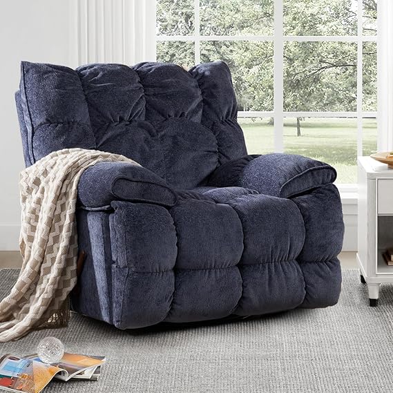 Amazon.com: Oversized Rocker Recliner Chair, Manual Overstuffed Extra ...