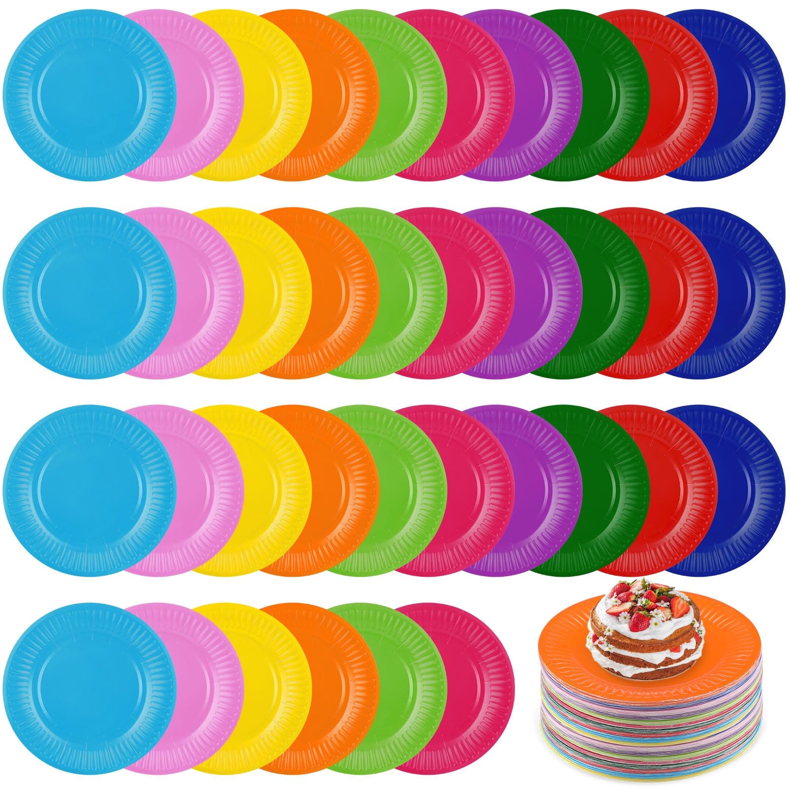Colored Paper Plate For Wedding Reception Metallic Color Rectangle