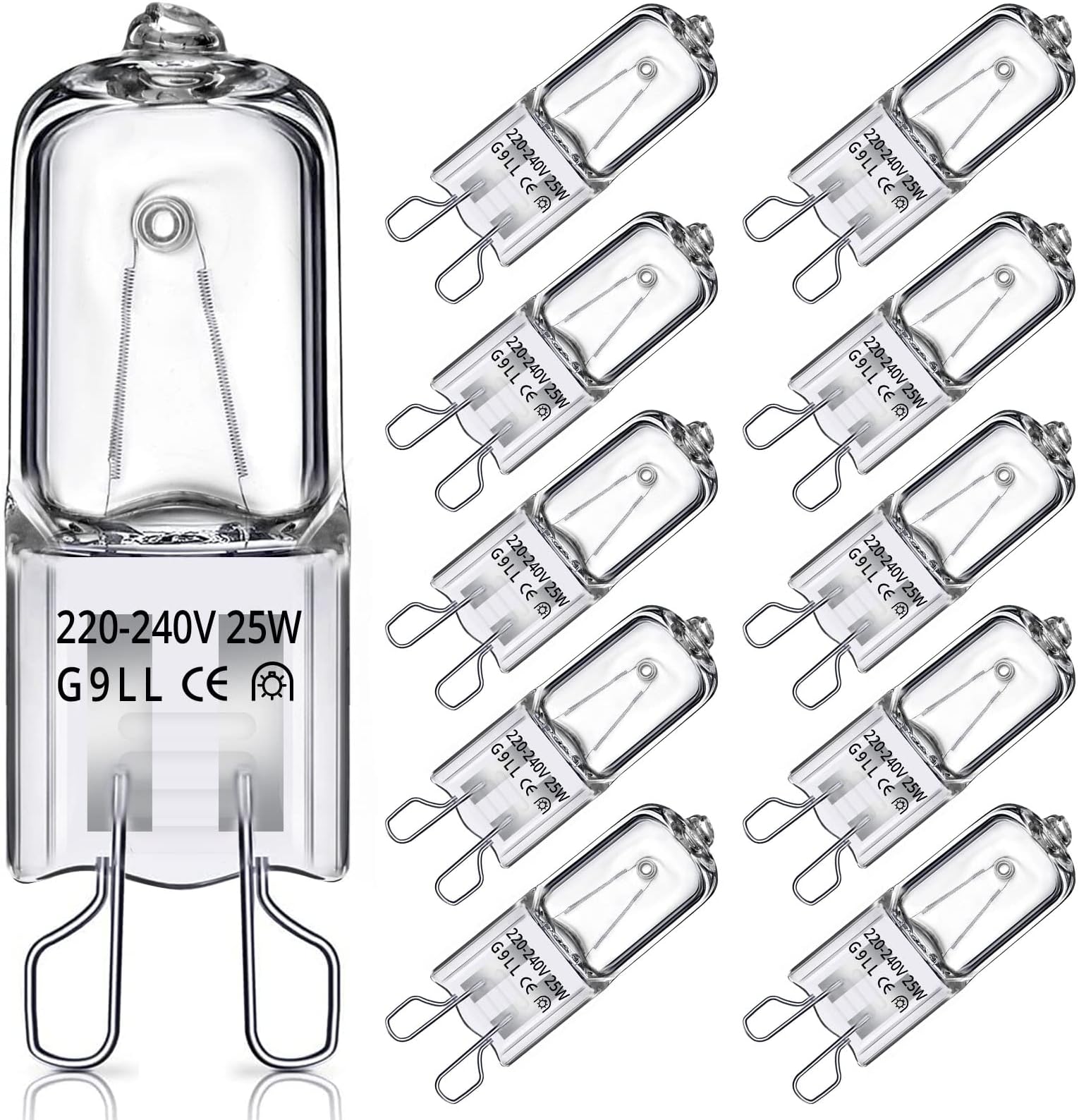 SILKIT G9 Halogen Light Bulbs 25W, 320lm, 2800K, No Flicker Dimmable G9 ...