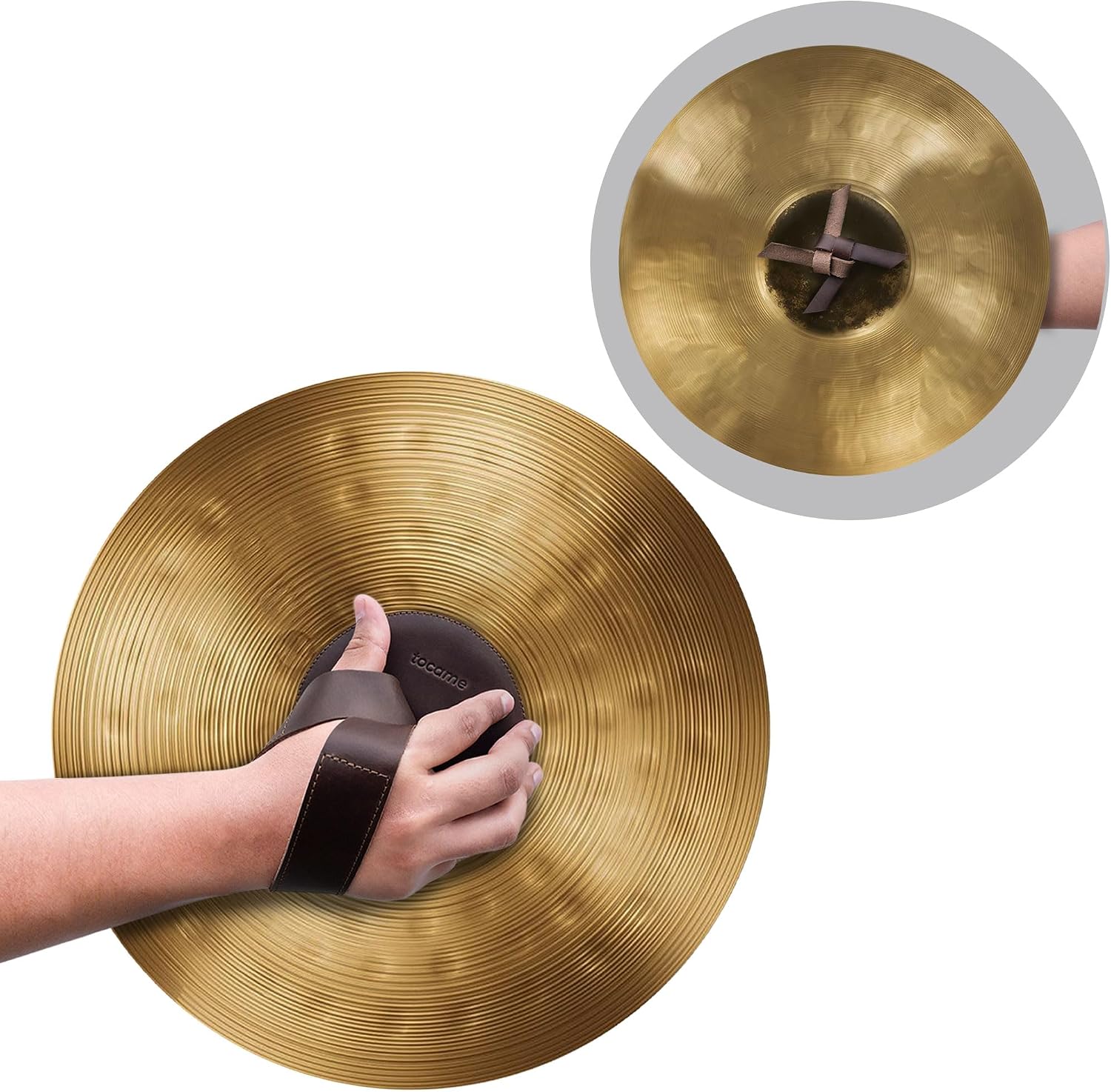 Amazon.com: tocame, Set of 2 Army Cymbal Pads with Straps for Hands ...