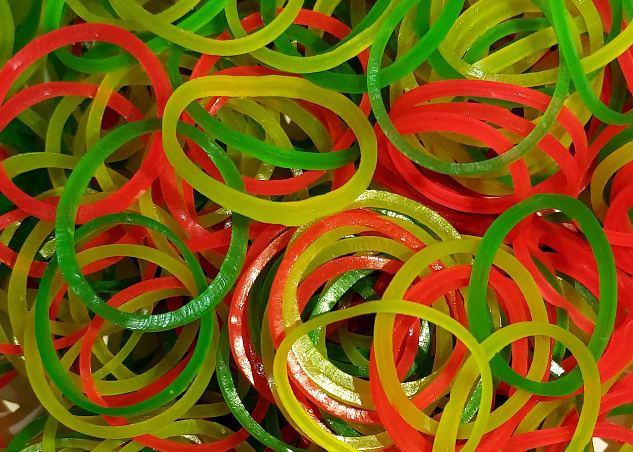Rubber band 3 inch tricolor mix (100gms) : Amazon.in: Office Products