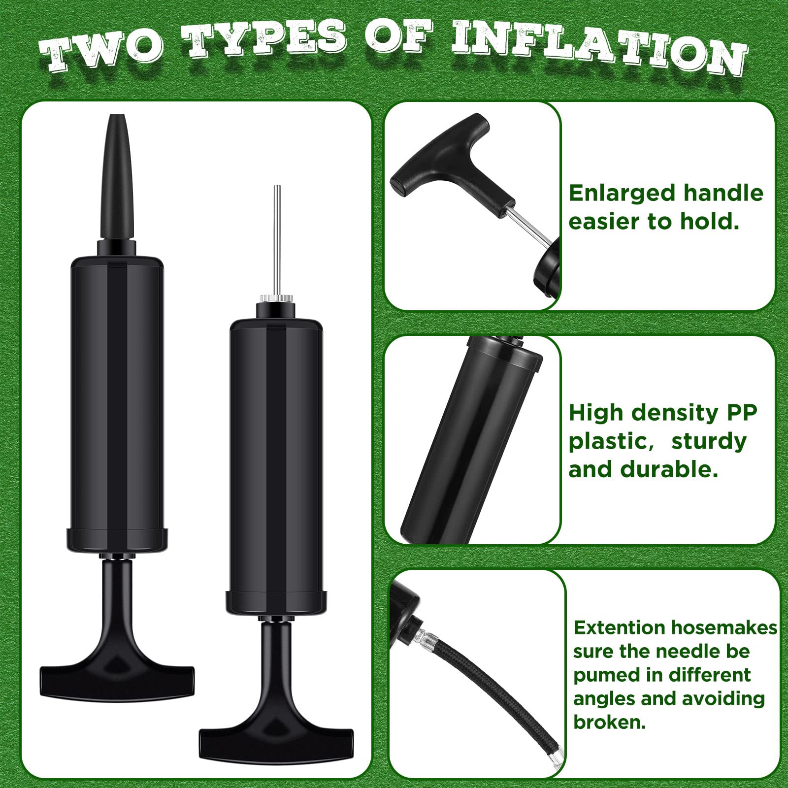 Snapklik.com : 200 Sets Portable Ball Pump Kit Include Needle Nozzle ...