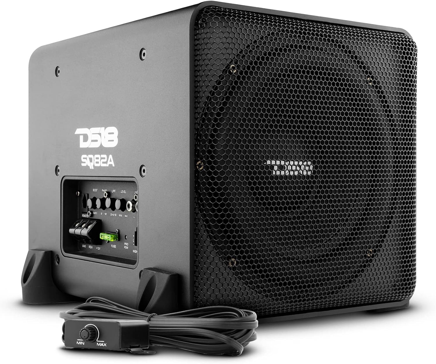 Amazon.com: DS18 SQ82A 8" Amplified Car Audio Subwoofer with High End ...