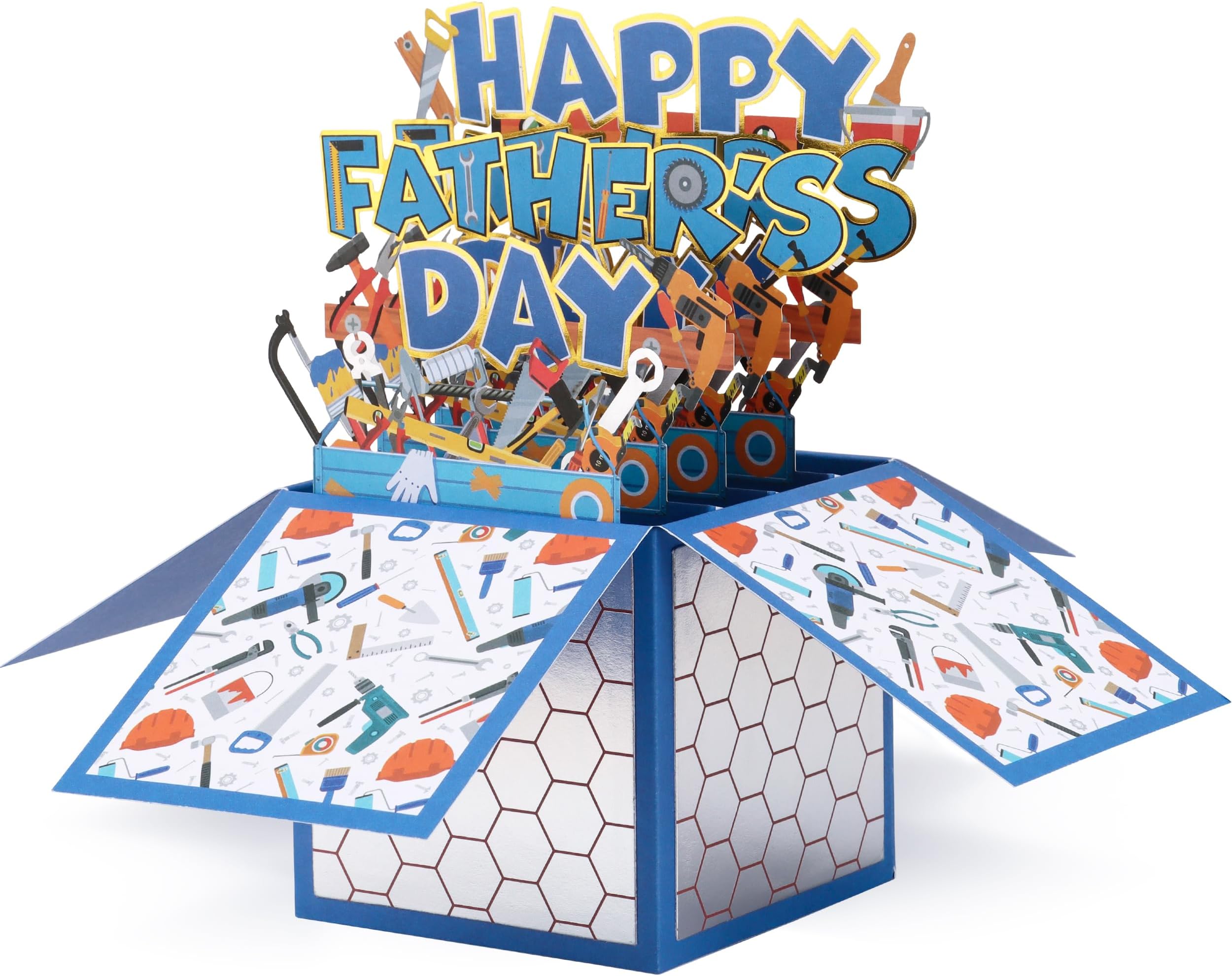 Amazon.com : VIVIKEN Pop Up Father’s Day Card for Dad, LIGHTS & MUSIC ...