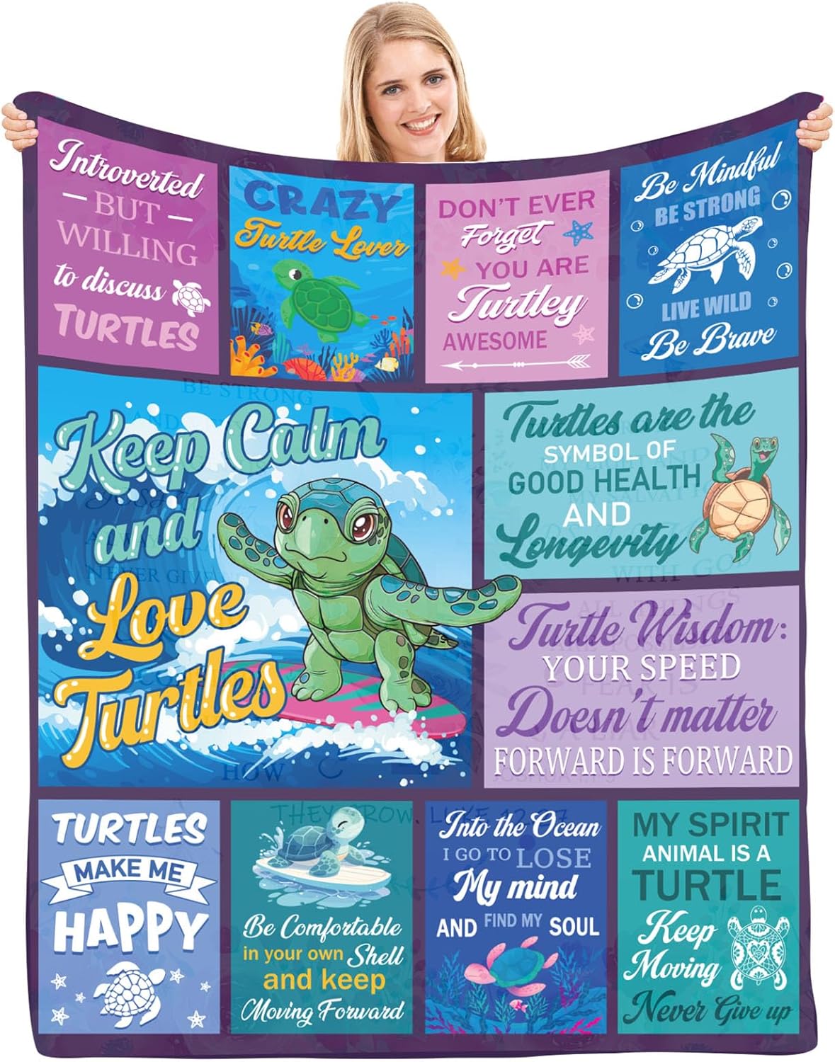 Amazon.com: MQTMJBN Sea Turtle Gifts,Sea Turtle Gifts Blanket 50x40 ...