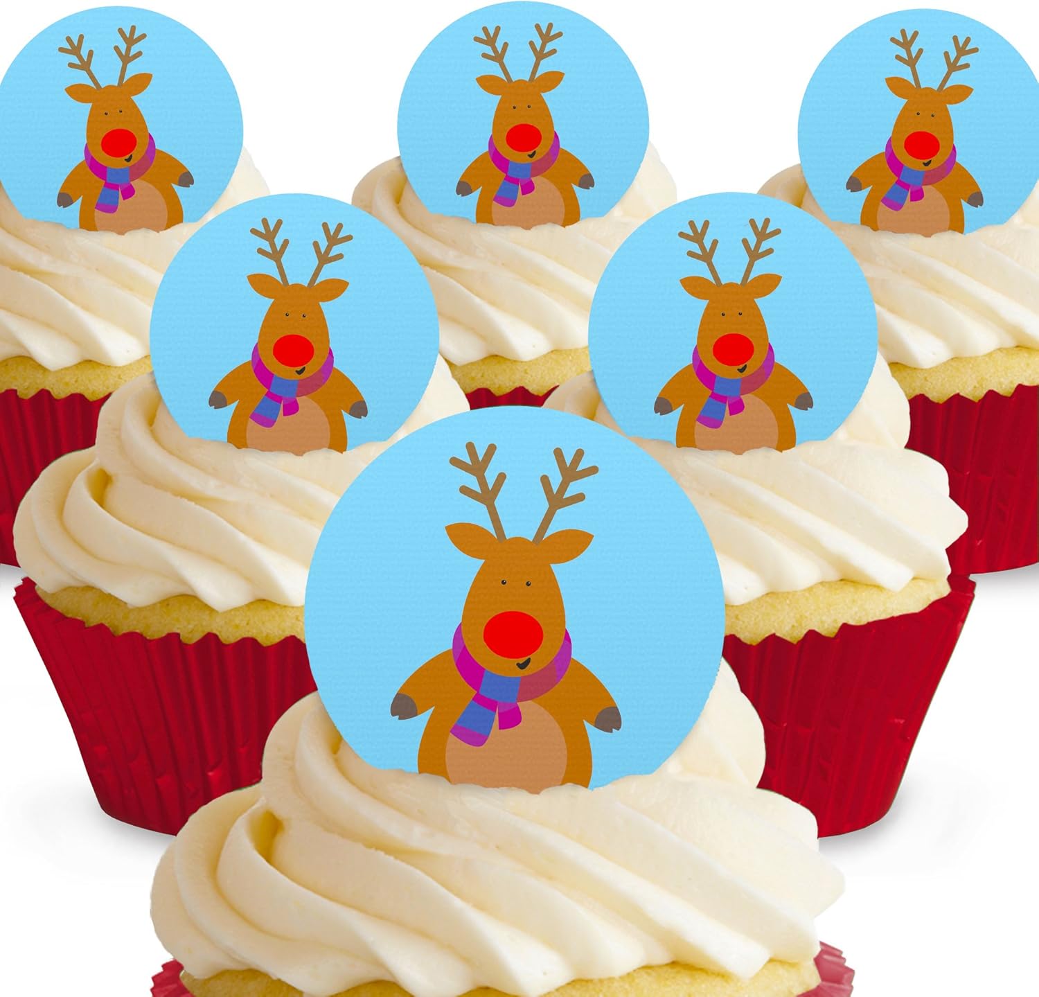 Cakeshop Rudolf Christmas Edible Cake Toppers : Amazon.co.uk: Grocery