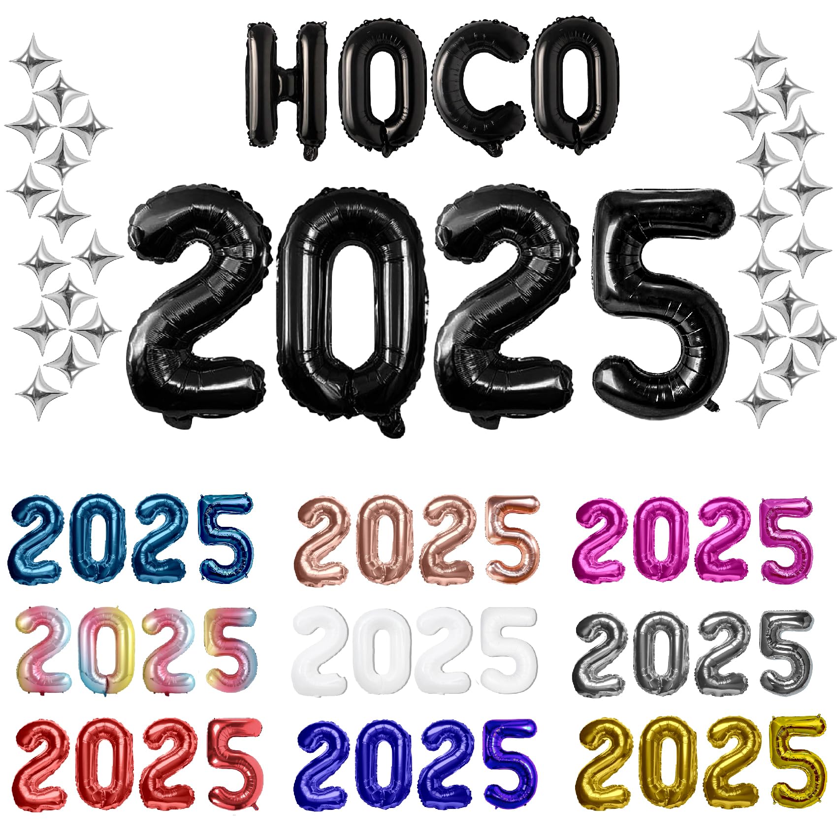 Amazon.com: HOCO 2025 Balloons with 25 Star Balloons - Homecoming ...