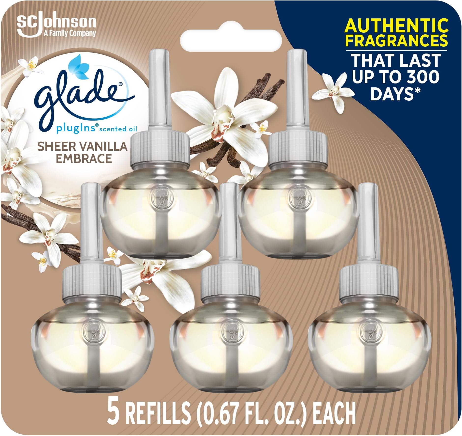 Amazon.com : Glade Sheer Vanilla Embrace Glade® PlugIns® Scented Oil ...