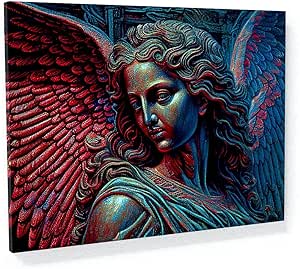 Amazon.com: Sense Canvas Dmt Trippy Angel 43 Canvas Art - Home Decor ...