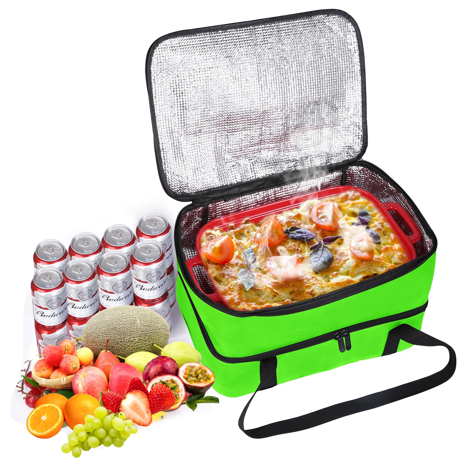 Snapklik.com : Musbus Expandable Lasagna Lugger, Insulated Casserole ...
