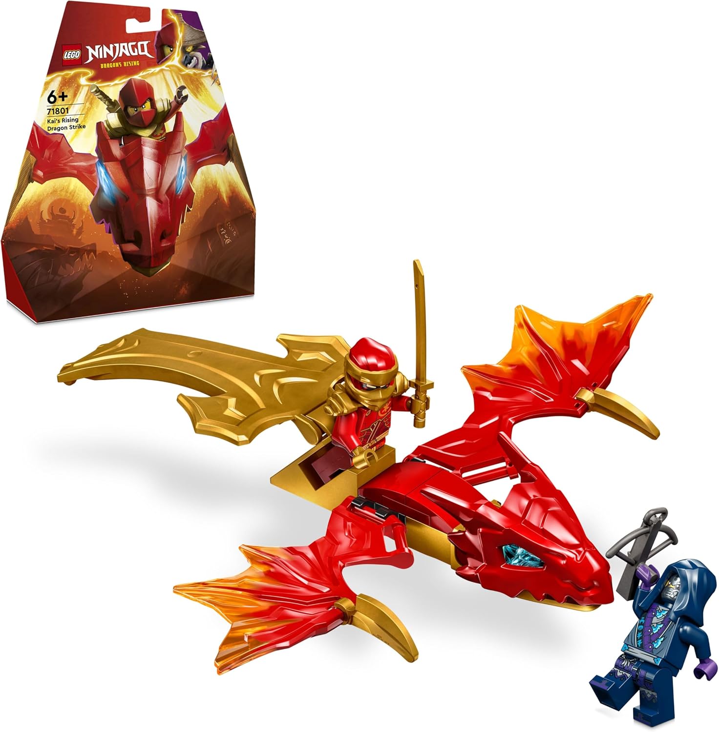 Amazon.com: Lego Ninjago Kais Dragon Glider, Ninja Set with Dragon Toy ...