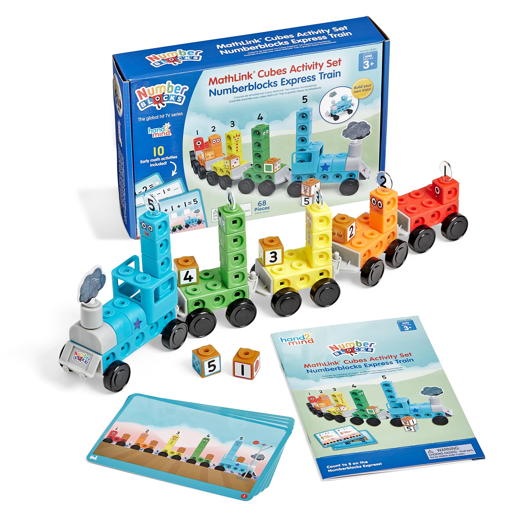 Snapklik.com : Hand2mind Numberblocks Express Train MathLink Cubes ...