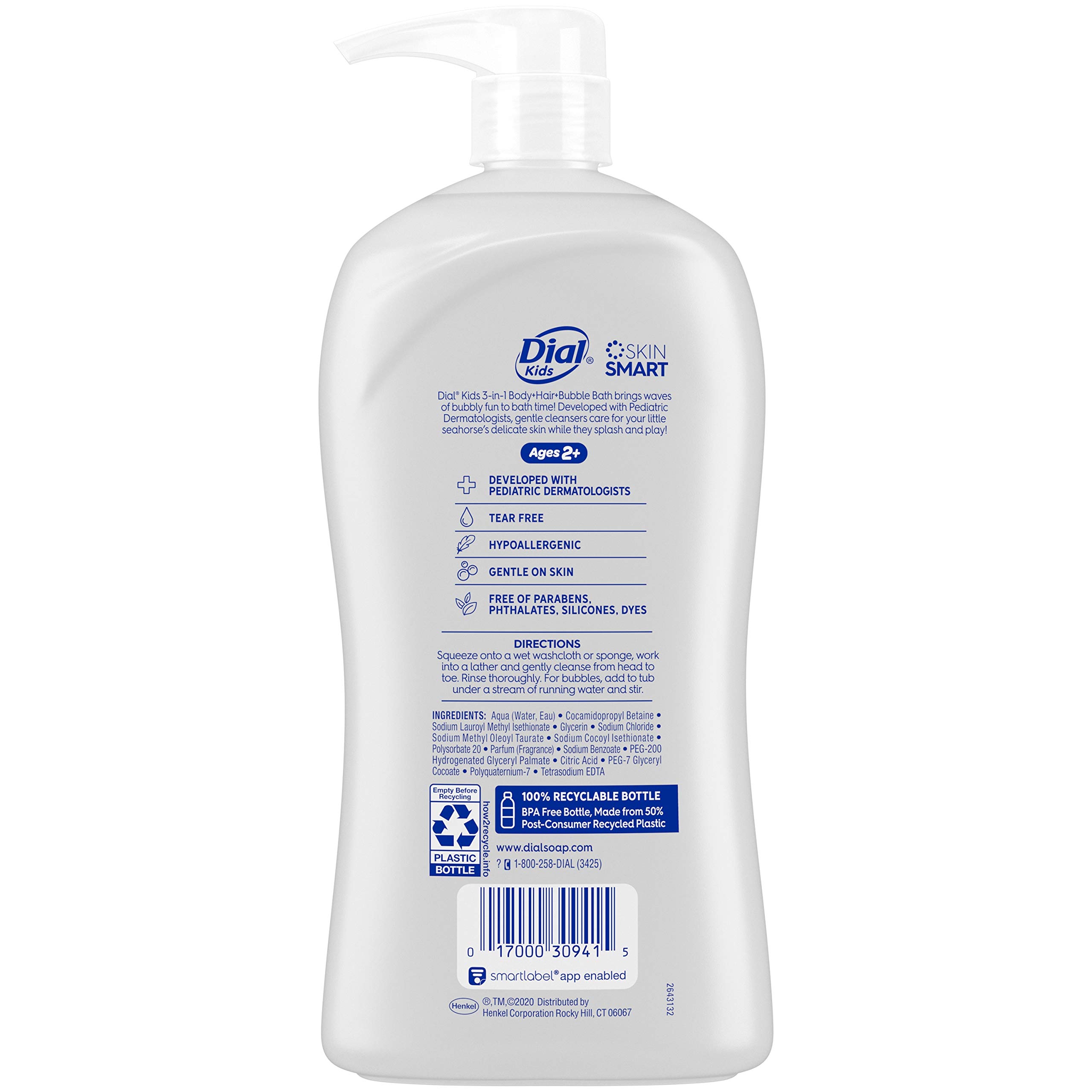 Snapklik.com : Dial Kids 3-in-1 Body+Hair+Bubble Bath