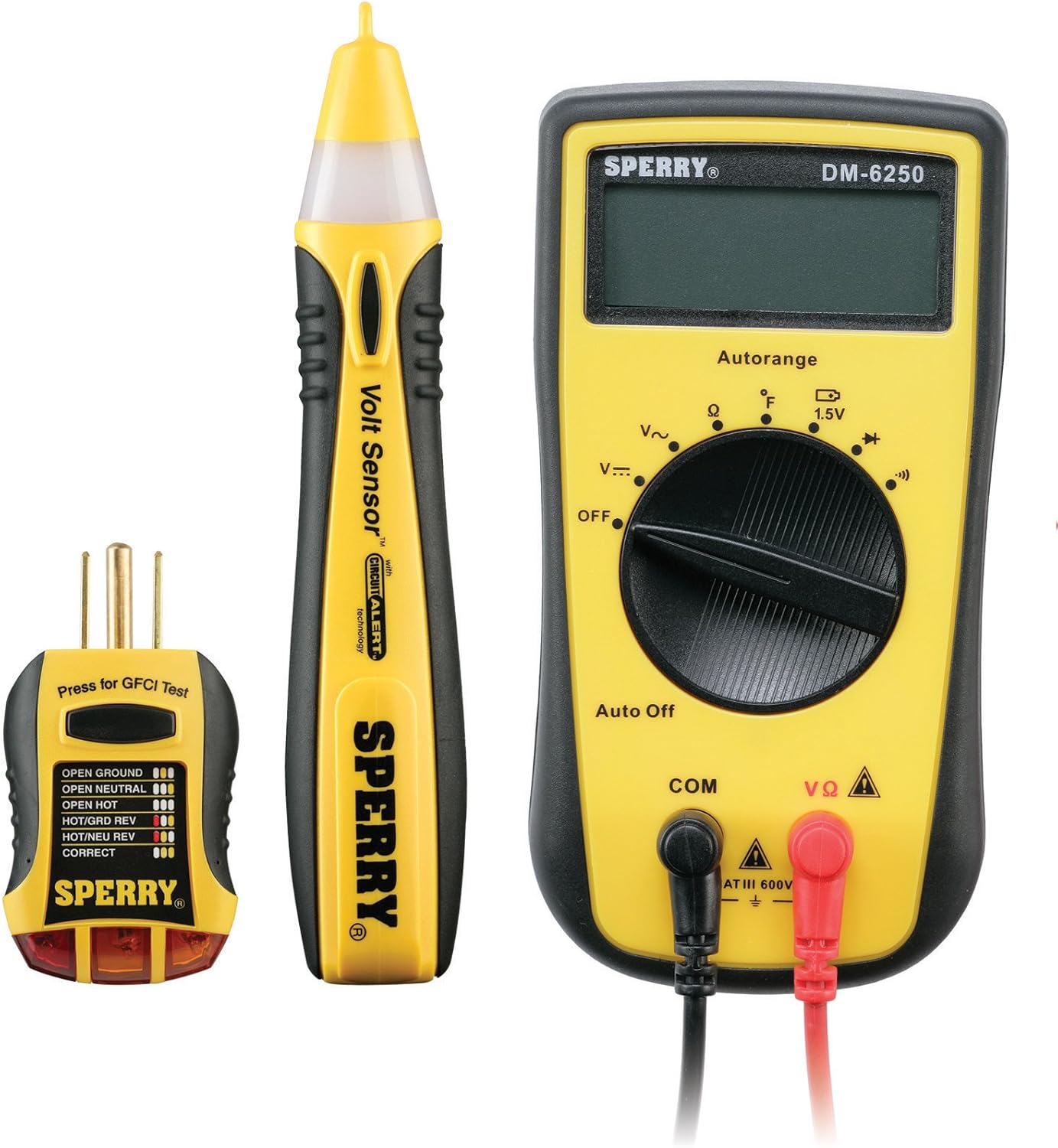 Sperry Instruments SK-1 Professionals Essential 3-Piece Electrical Kit ...