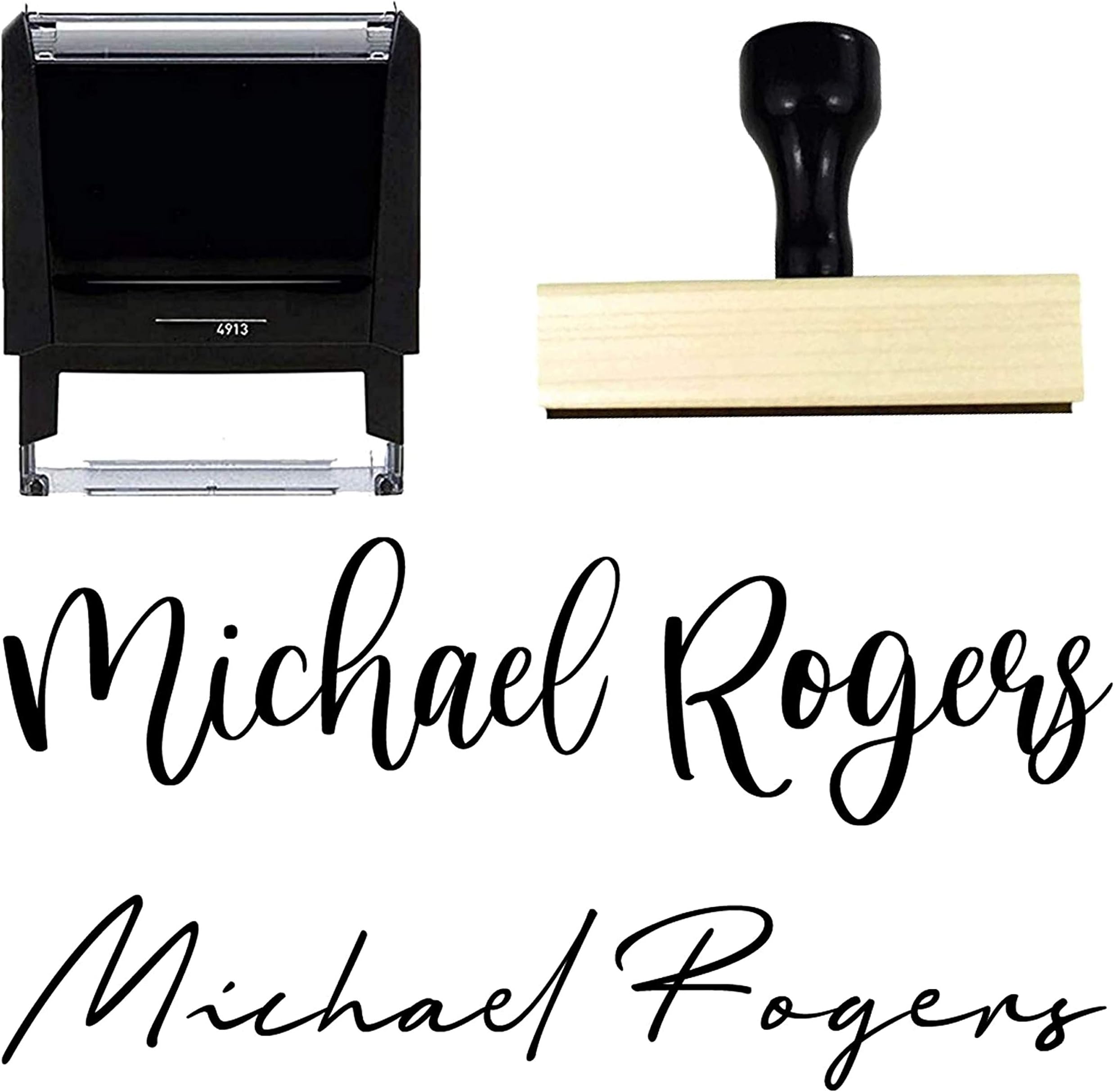 Amazon.com : Custom Name Signature Stamp - 10 Font Options Self-Inking ...