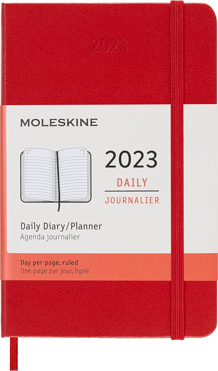 Moleskine 12 Month Daily Planner 2023 Daily Diary 2023 Hard Cover And 