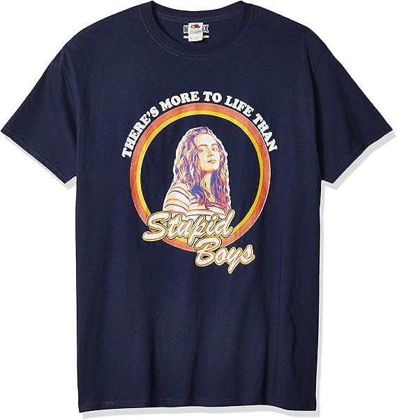 Stranger Things Mens Max More to Life Than Stupid Boys T-Shirt : Amazon ...