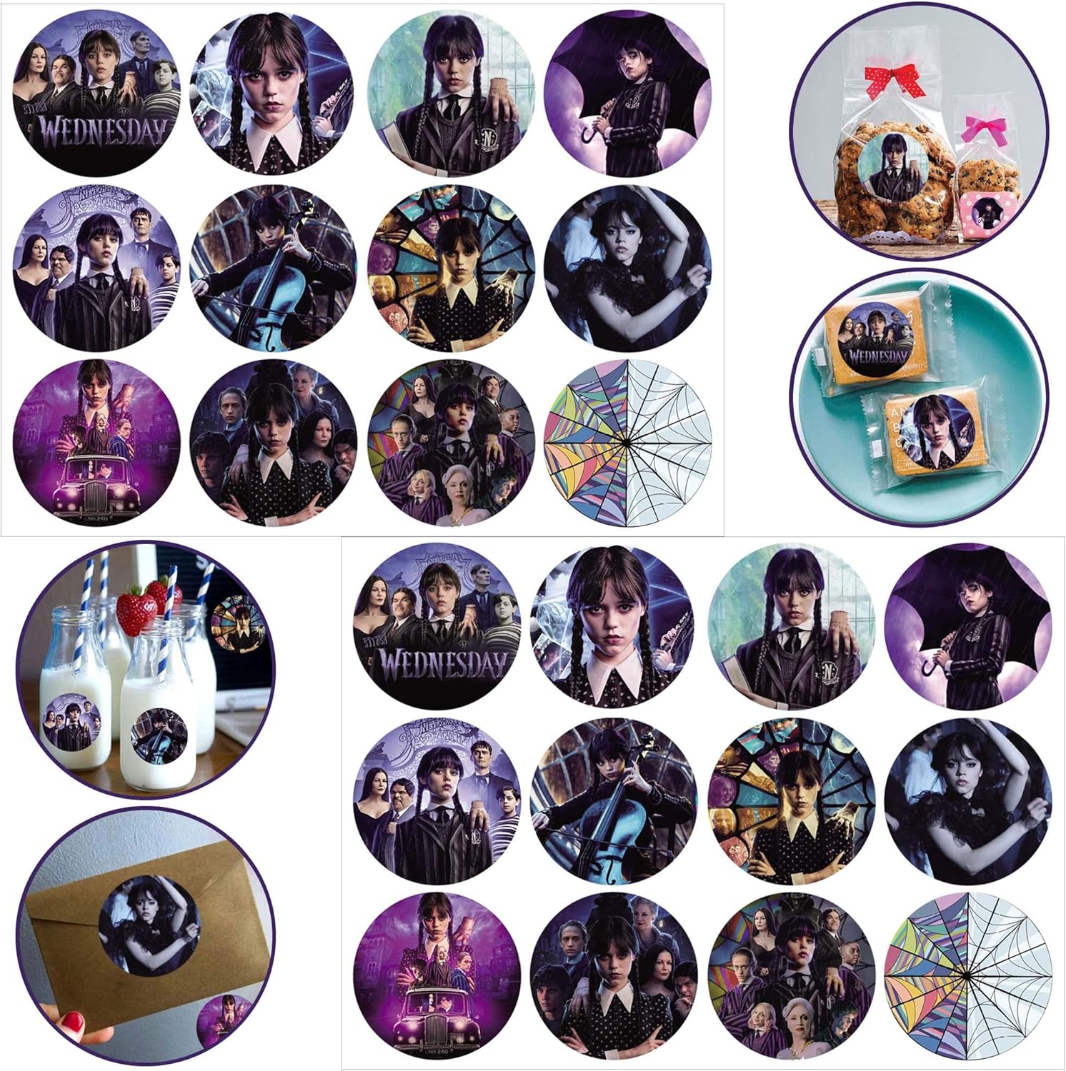 Amazon.com: Wednesday Addams Birthday Party Decorations, 120pcs ...