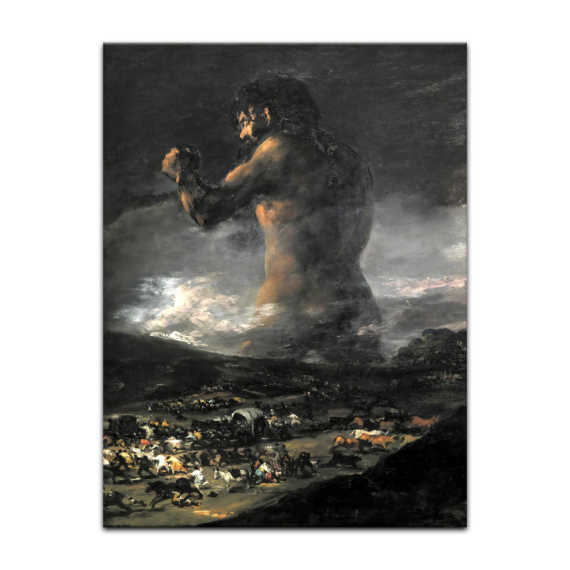 Goya The Colossus The Colossus, C.1808 Wood Print By Francisco Goya