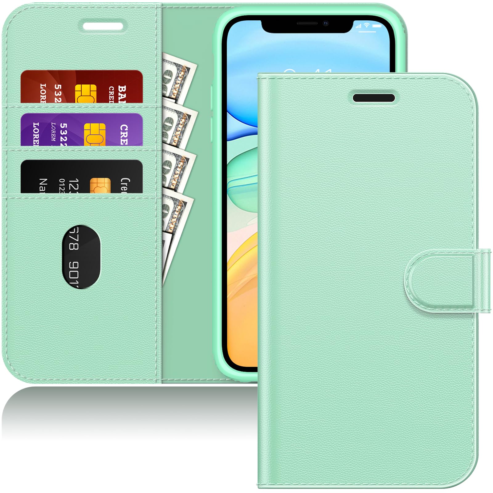 JETech Wallet Case for iPhone 11 6.1-Inch, Shockproof PU Leather ...