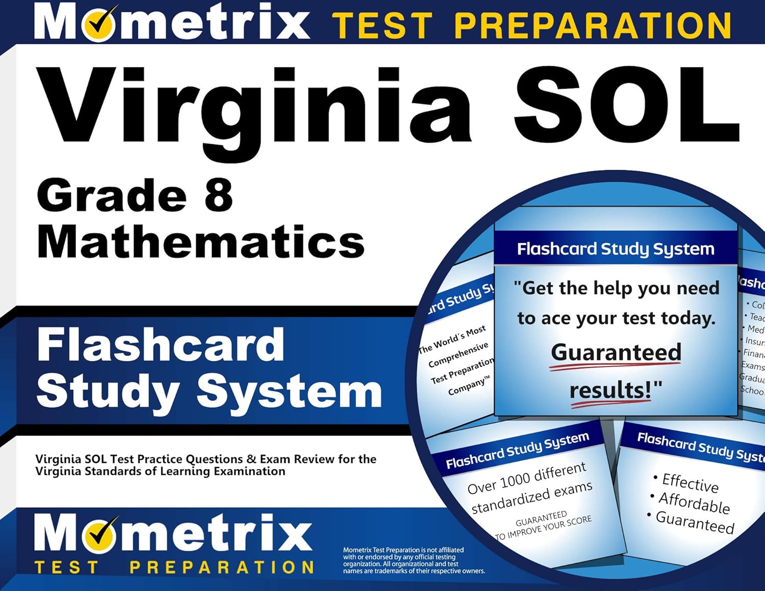 Virginia SOL Grade 8 Mathematics Flashcard Study System: Virginia SOL ...