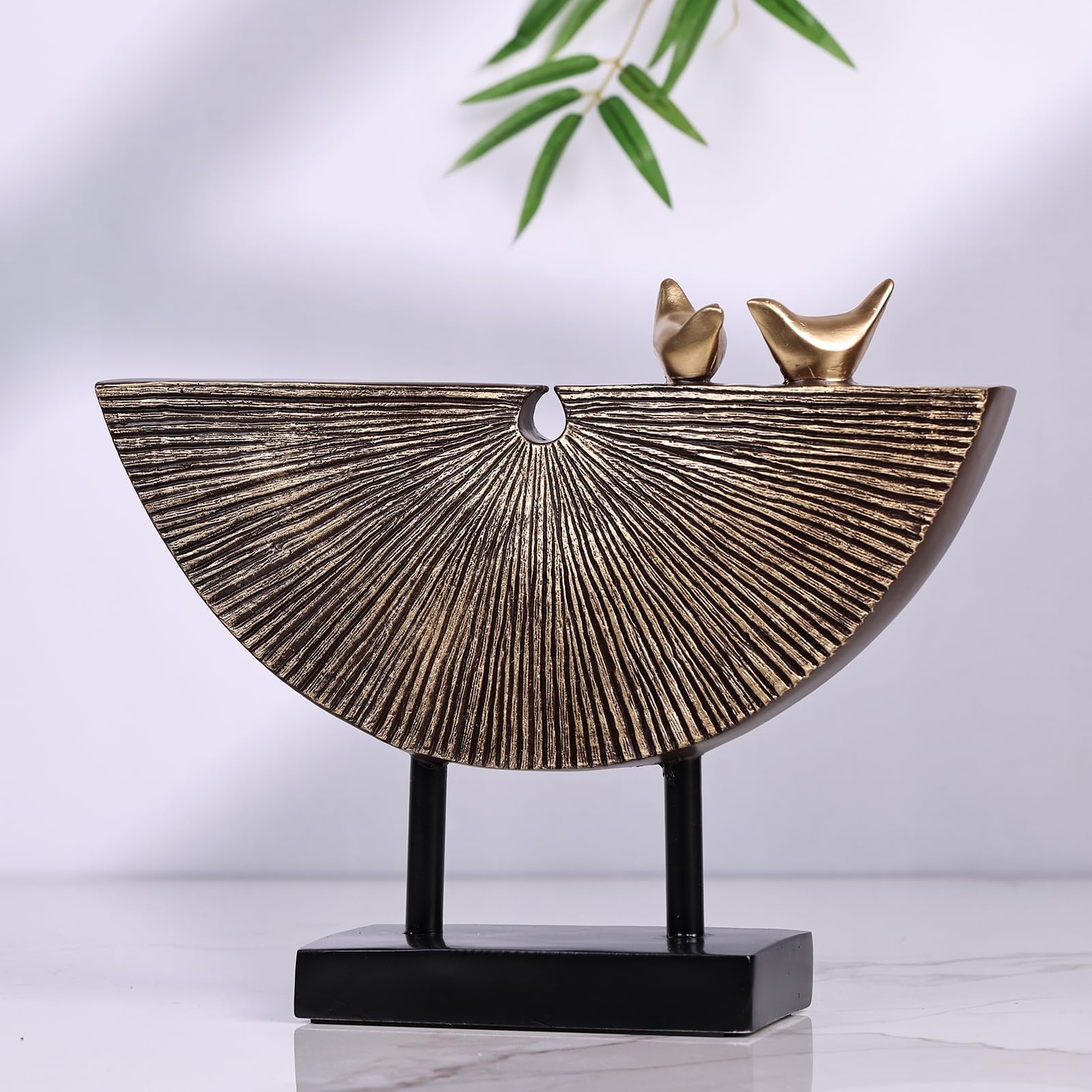 Amazon.com: orenm Vintage Gold Home Decor Statues,Modern Abstract ...