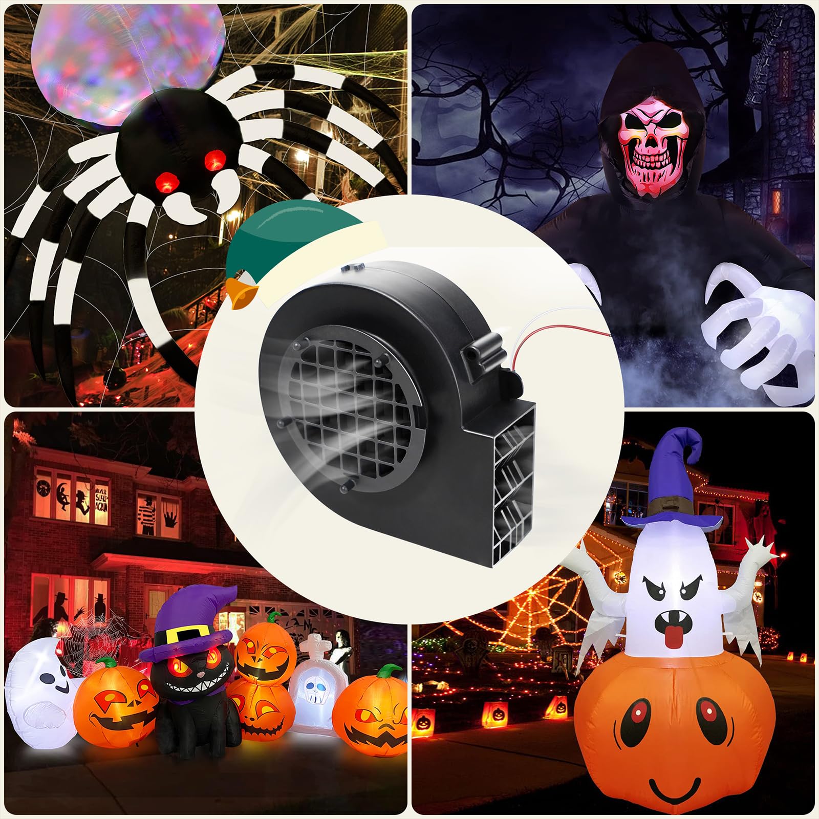 Snapklik.com : Christmas Inflatable Fan Replacement, Air Blower For ...