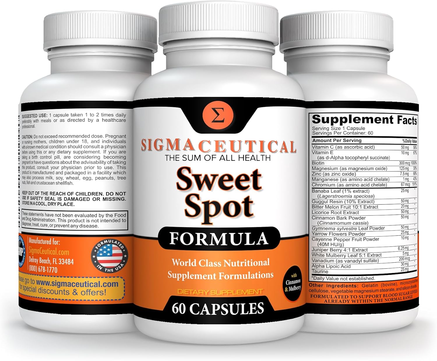 Amazon.com: Sweet Spot Formula Dietary Supplement for Balanced ...