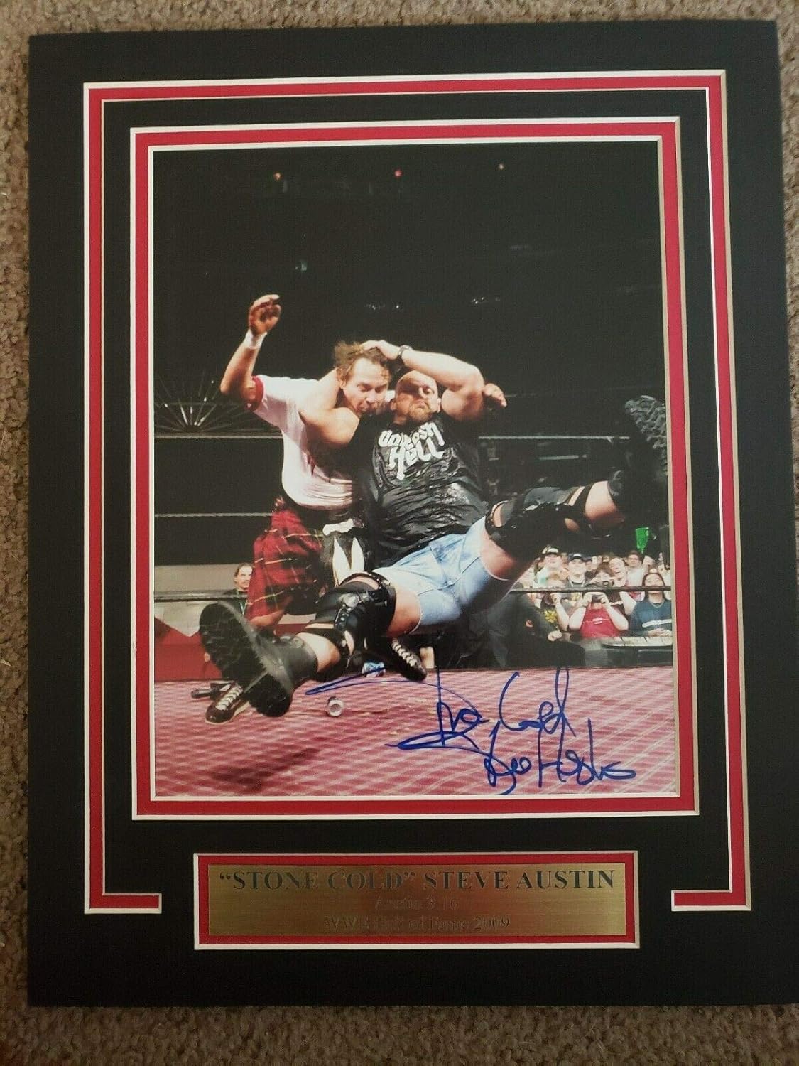 WWE WWF Stone Cold Steve Austin Piper 11x14 Matted Nameplate PHOTO ...