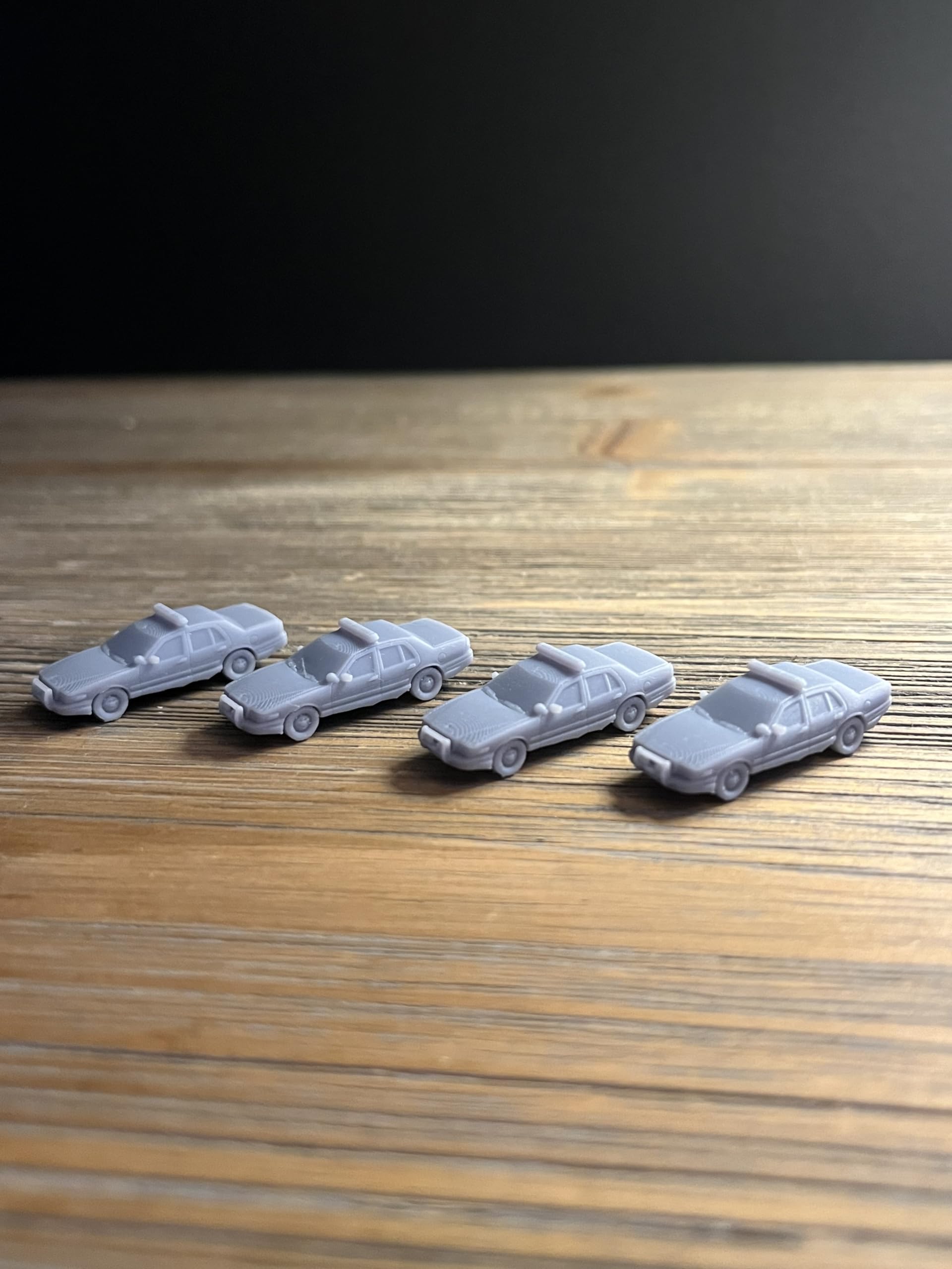Amazon.com: Generic N Scale Police Cruiser Cop Car, 4 Pack, 3D Printed ...