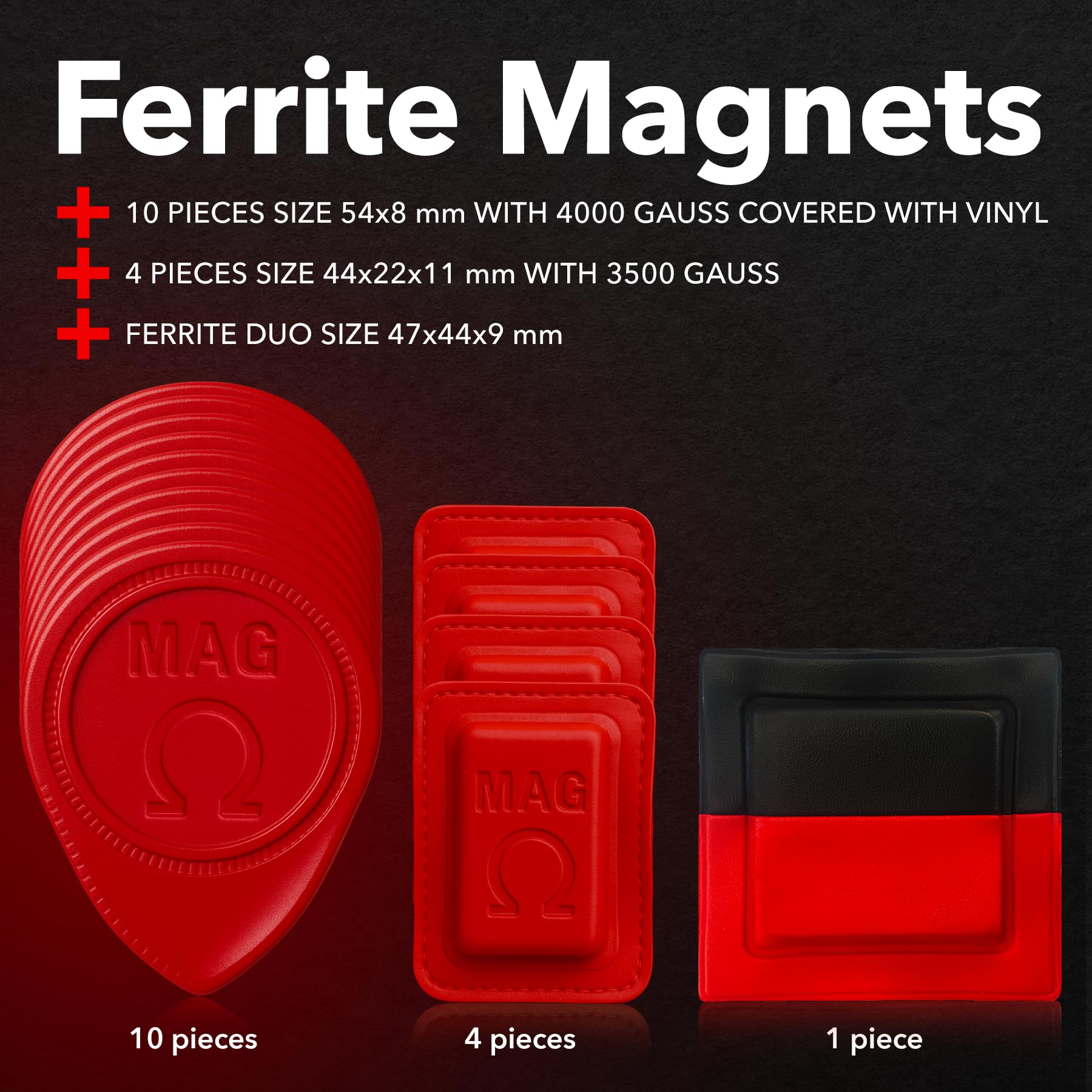 Snapklik.com : MAG 15Pack Ferrite Biomagnet Kit 35004000Gauss Round ...