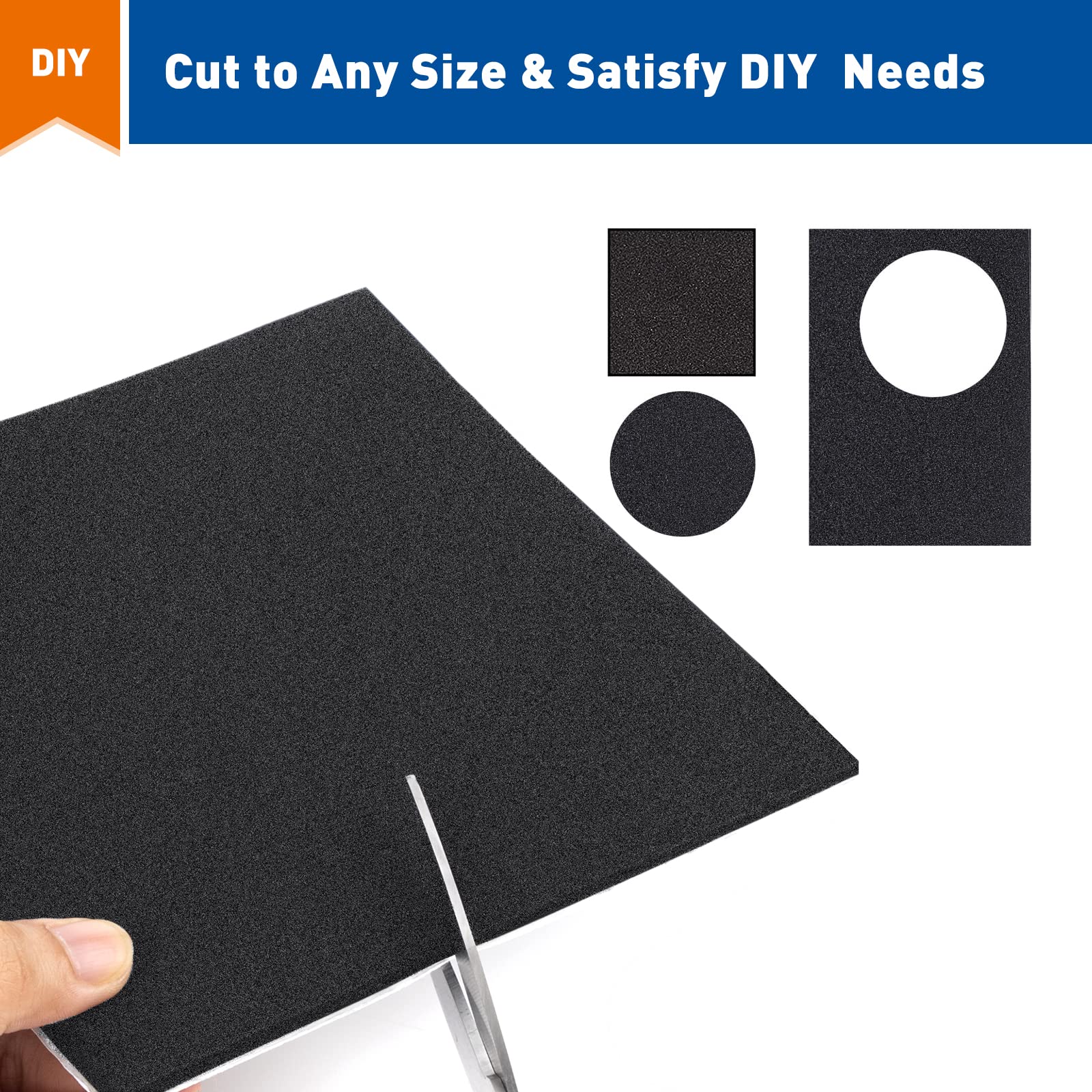 Snapklik.com : MAGZO 20Pcs Adhesive Foam Padding 1/16 In Thick X 6 In X ...