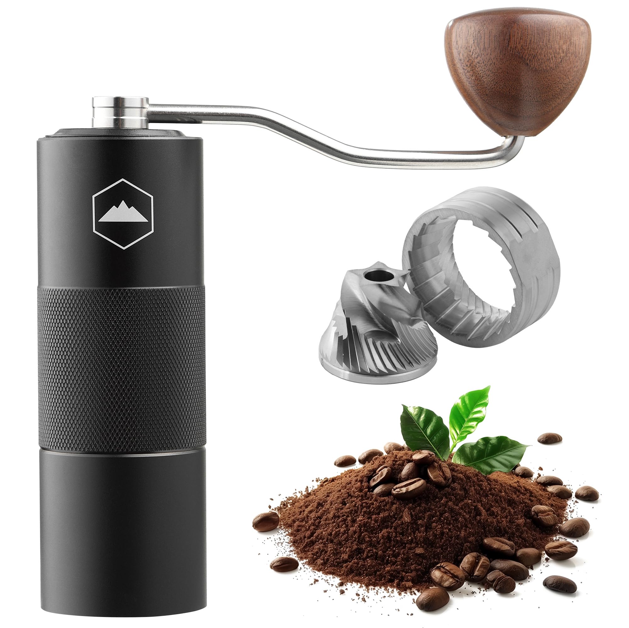 Adjustable Burr Grinder Tough Outdoors Manual Coffee Grinder - Hand ...
