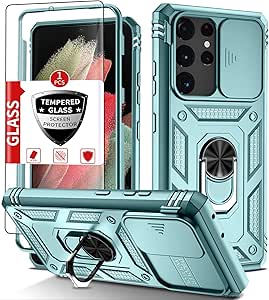 Amazon.com: IYTRRYH for Samsung Galaxy S21 Ultra Case[Military Grade Drop Protection]with Screen ...