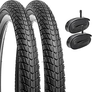 Amazon | YunSCM 2本セット,20 1.95 タイヤ,20x1.95 53-406 自転車タイヤ + 20x1.75/2.25 チューブ 肉厚 米式バルブ32mm +タイヤレバー ...