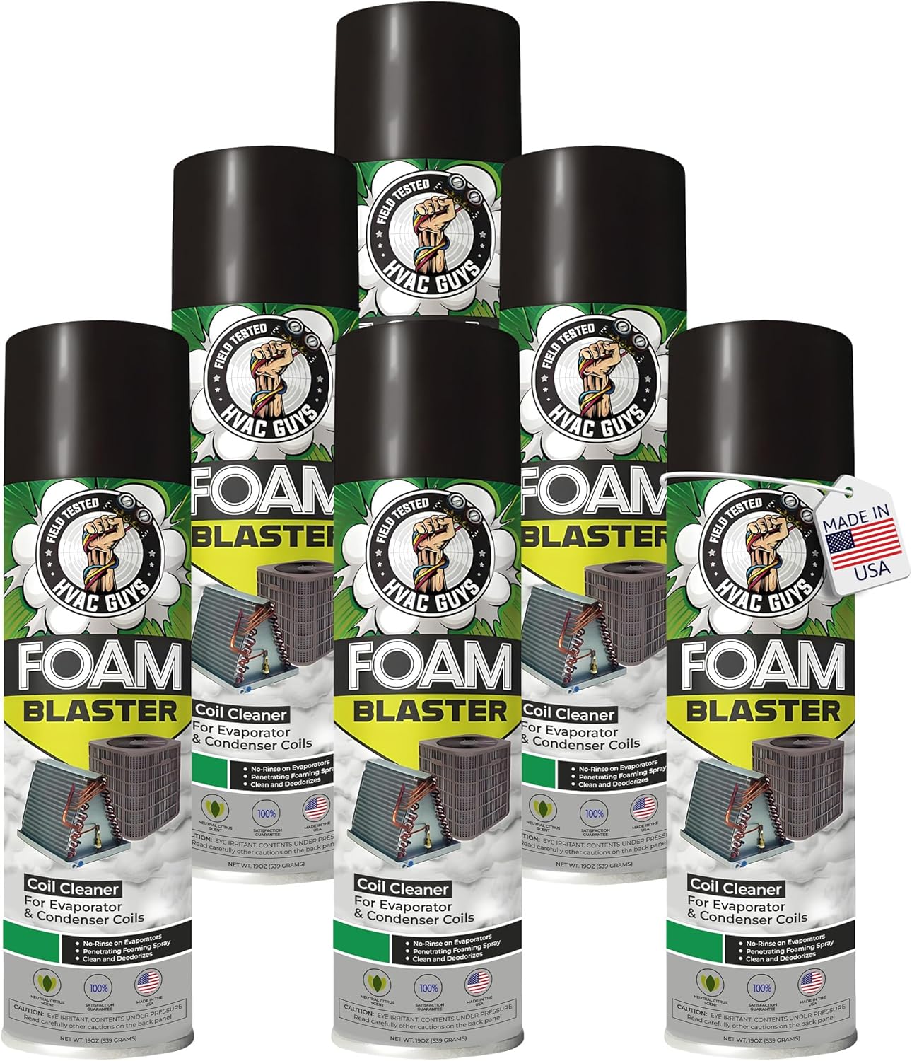 Amazon.com: Leak Saver Foam Blaster AC Coil Cleaner for AC Unit 6-Pack ...