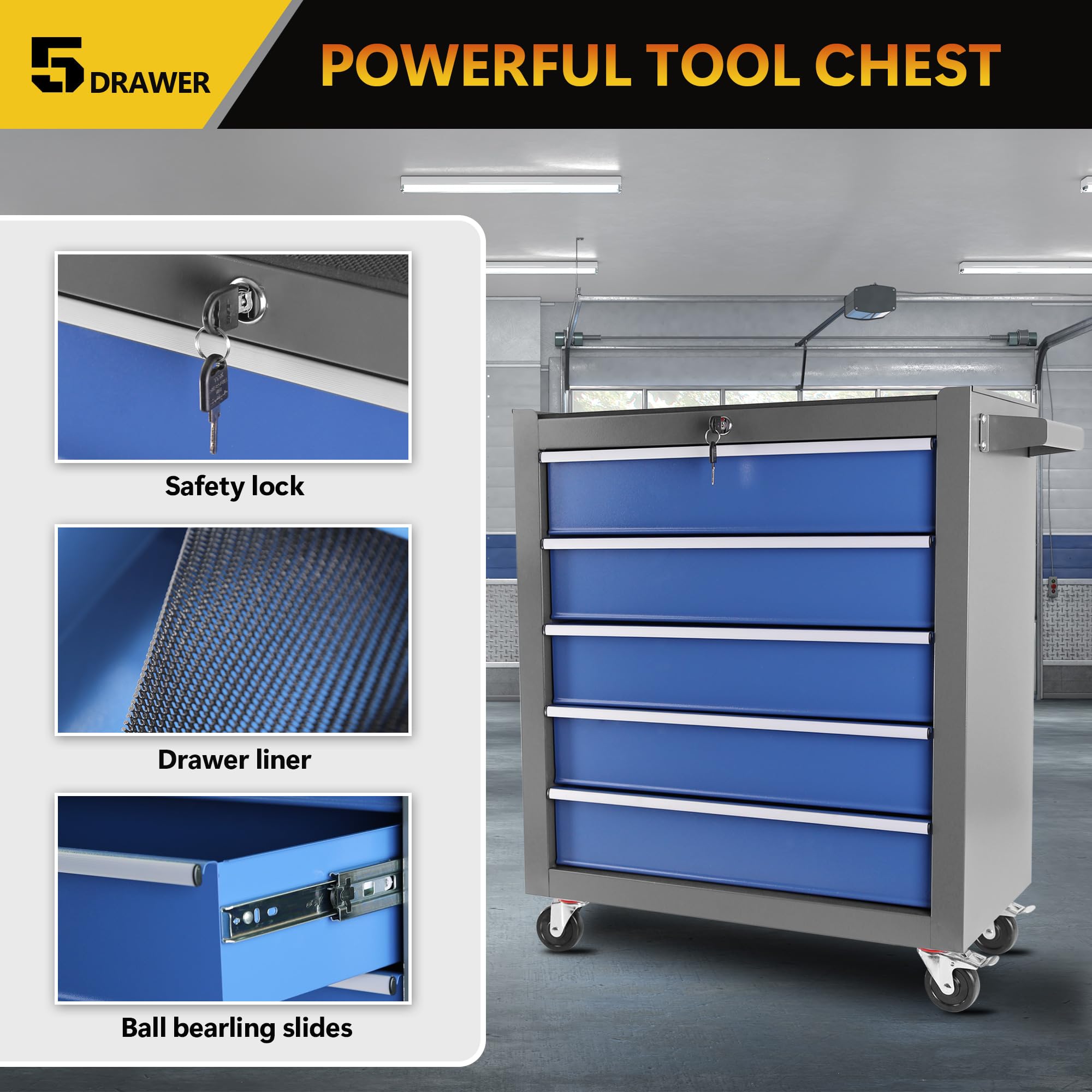 Snapklik.com : 30 Inch Rolling Tool Box