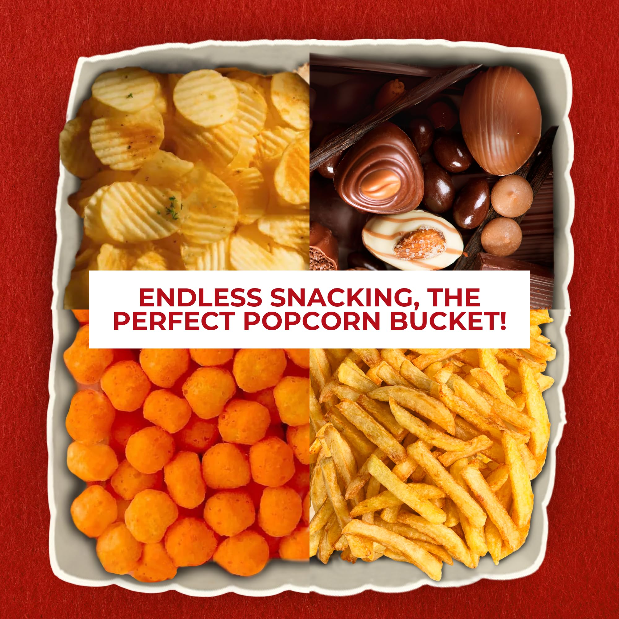 Snapklik.com : Movie Night Popcorn Containers For Theater, Cinema, And ...