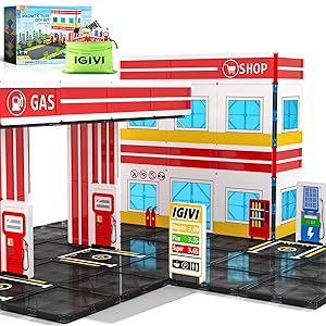 Get 48% OFF on Magnetic Tiles Gas Station Set, STEM Magnet